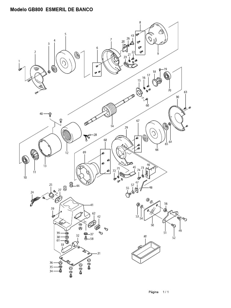 Parts Diagram GB800 | PDF | Screw | Metalworking