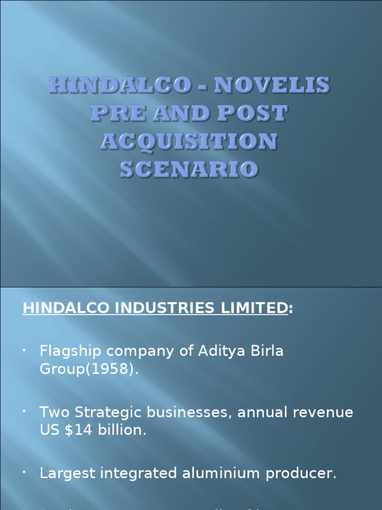 23737281 Hindalco Acquisition Ppt | Mergers And Acquisitions | Takeover