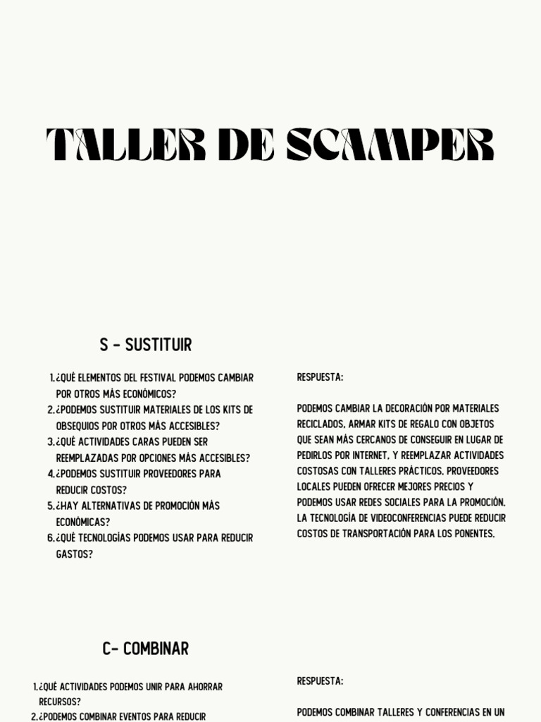 Scamper | PDF