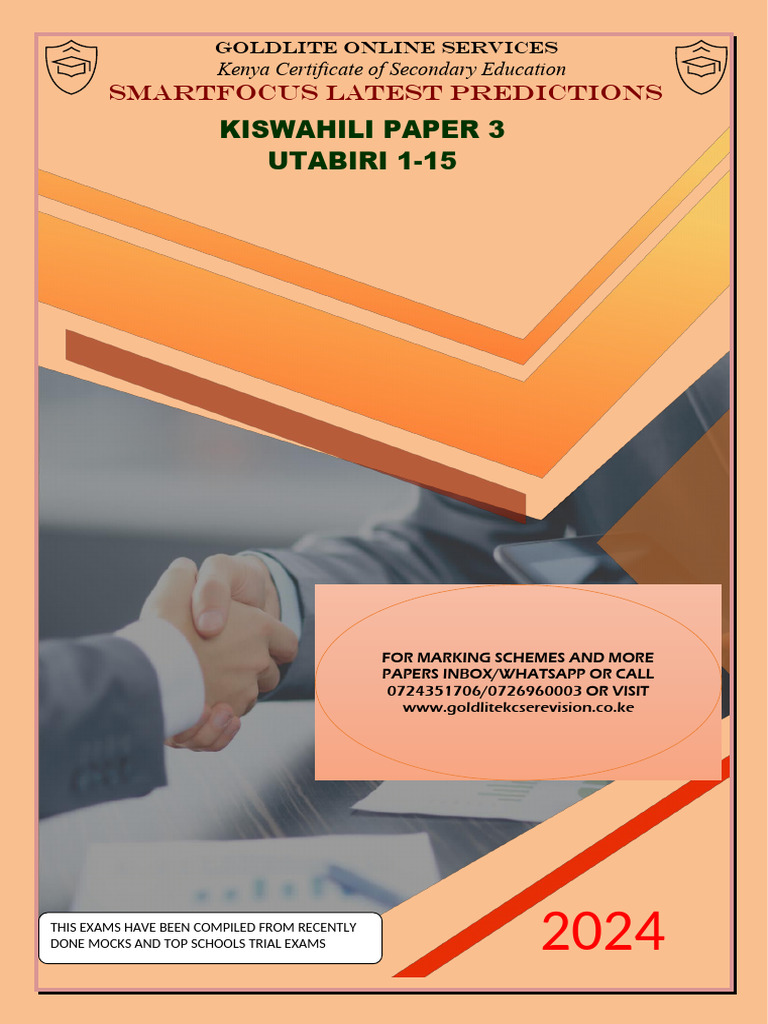 Kcse Kis PP3 Latest Predictions 2024N | PDF