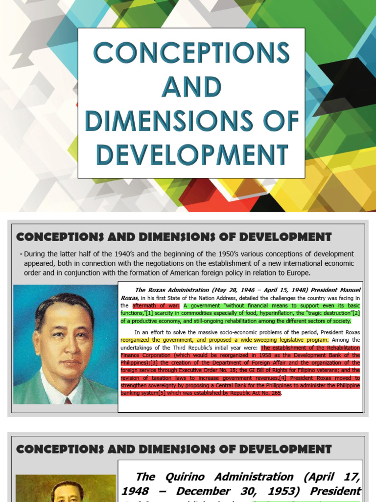 Chapter 2 Conceptions and Dimension of Development 1 | PDF