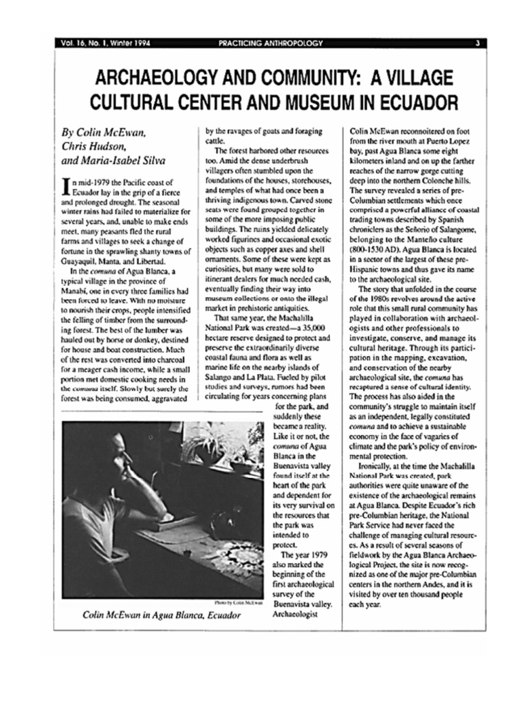 McEwan Hudson Silva - Archl and Community | PDF