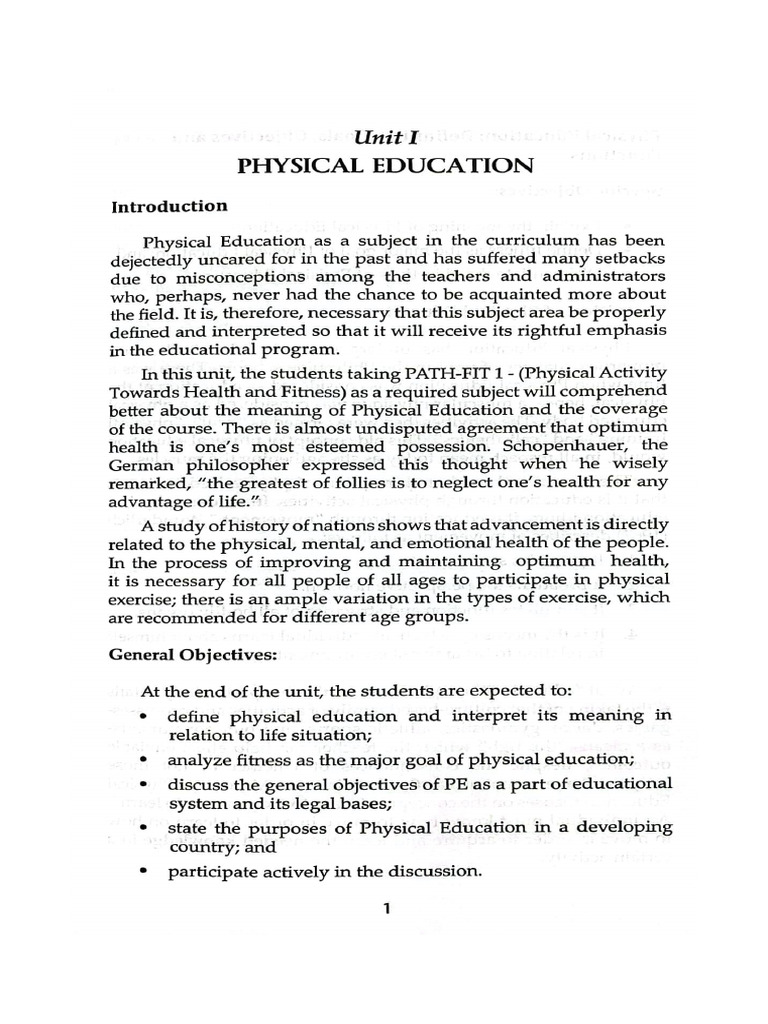 Path Fit 1 Book | PDF