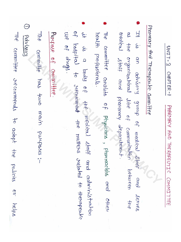 Unit 3 Pharmacy Practice | PDF
