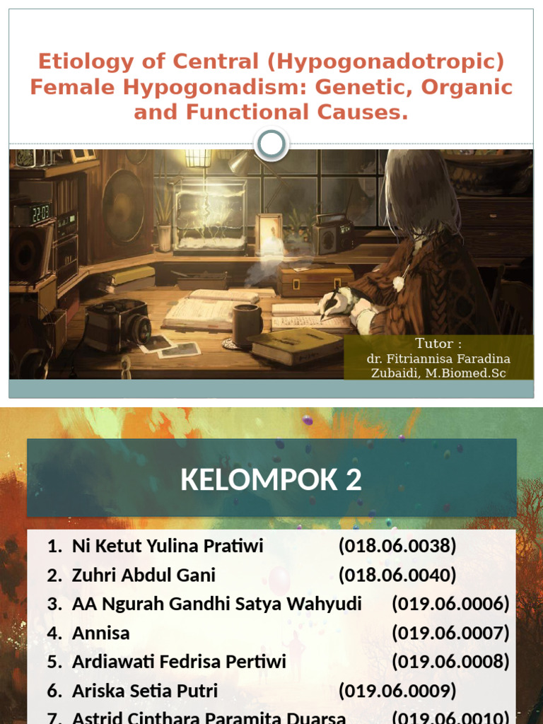 Etiology of Central (Hypogonadotropic) Female Hypogonadism: Genetic ...