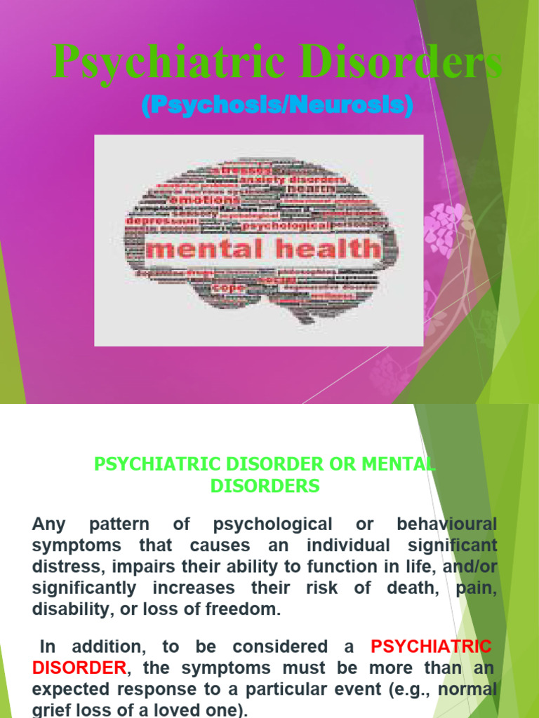 Psychiatric Disorder | PDF