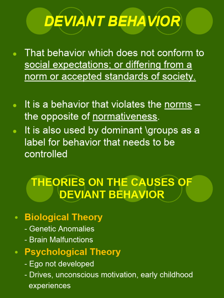 Deviant Behavior | PDF