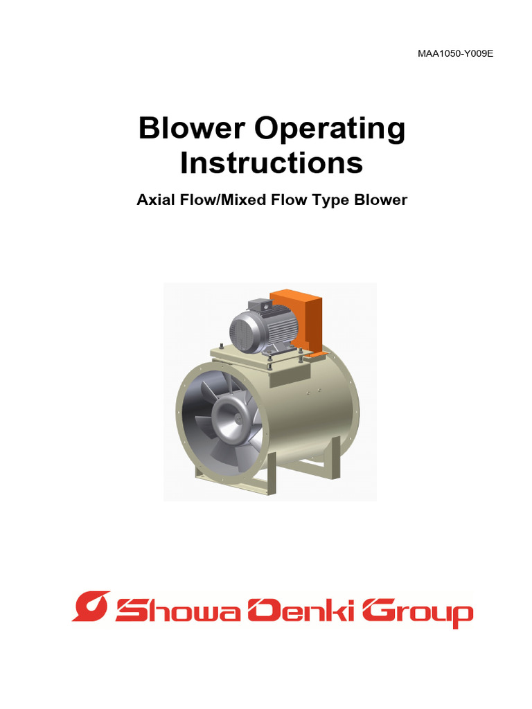 Mixed Flow Blower Manual en | PDF