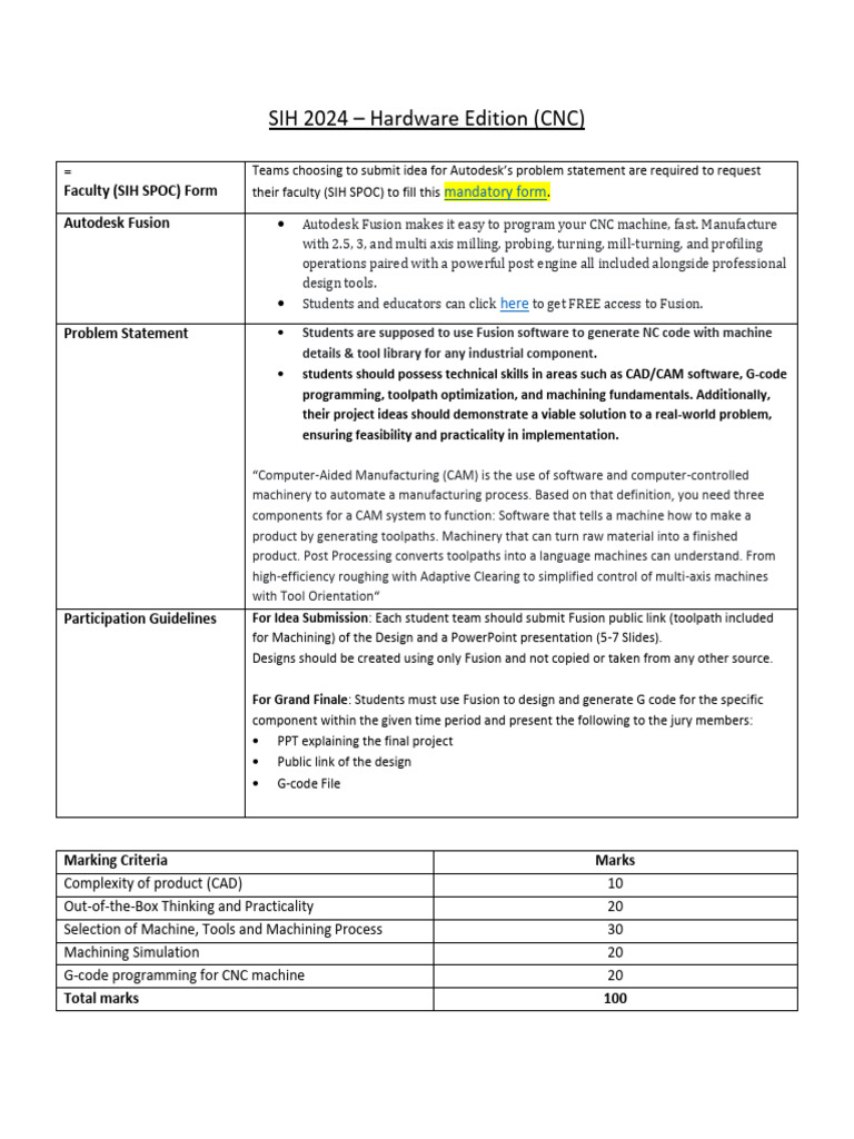 Sih 2024 Hardware Edition CNC | PDF | Secondary Sector Of The Economy | Engineering
