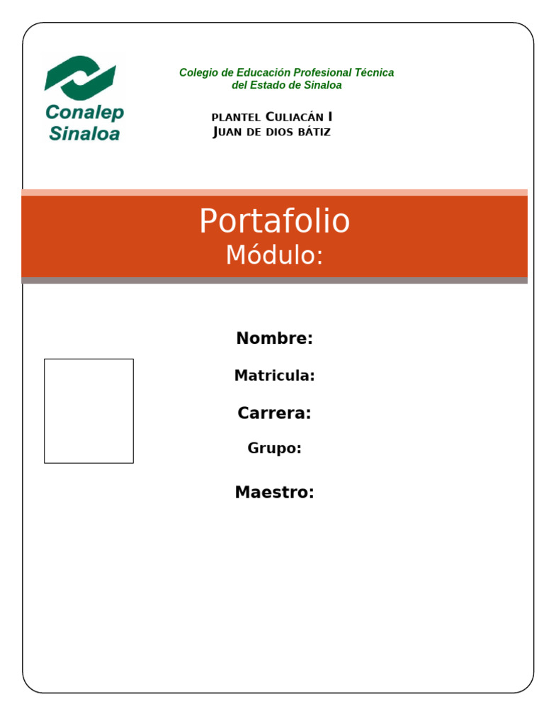 Conalep Hoja de Presentación | PDF | Crecimiento personal y profesional