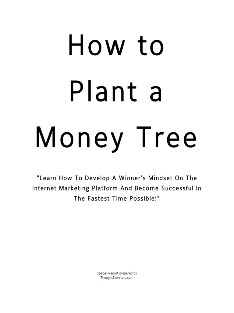 How To Plant A Money Tree | PDF