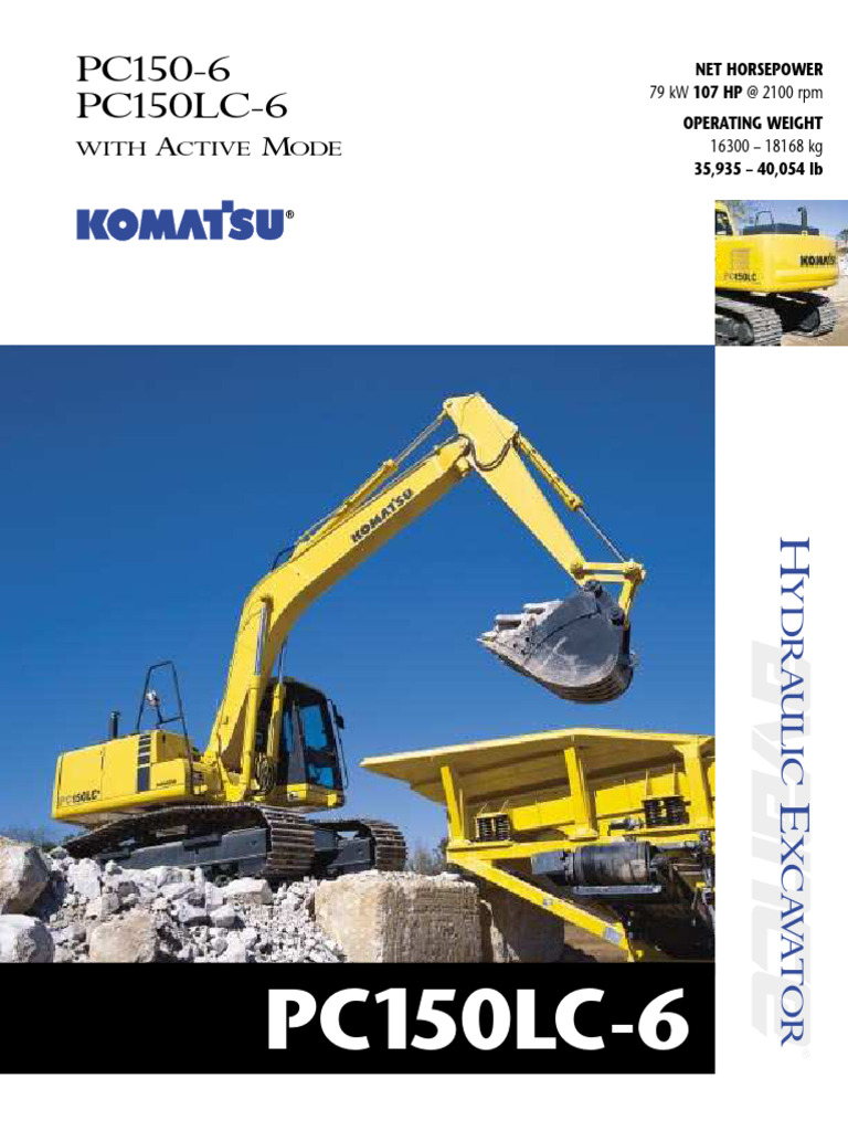 Komatsu Excavators Spec 222b46 | PDF
