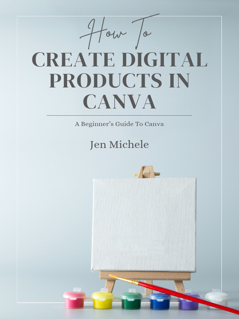 How To Create Digital Products in Canva | PDF