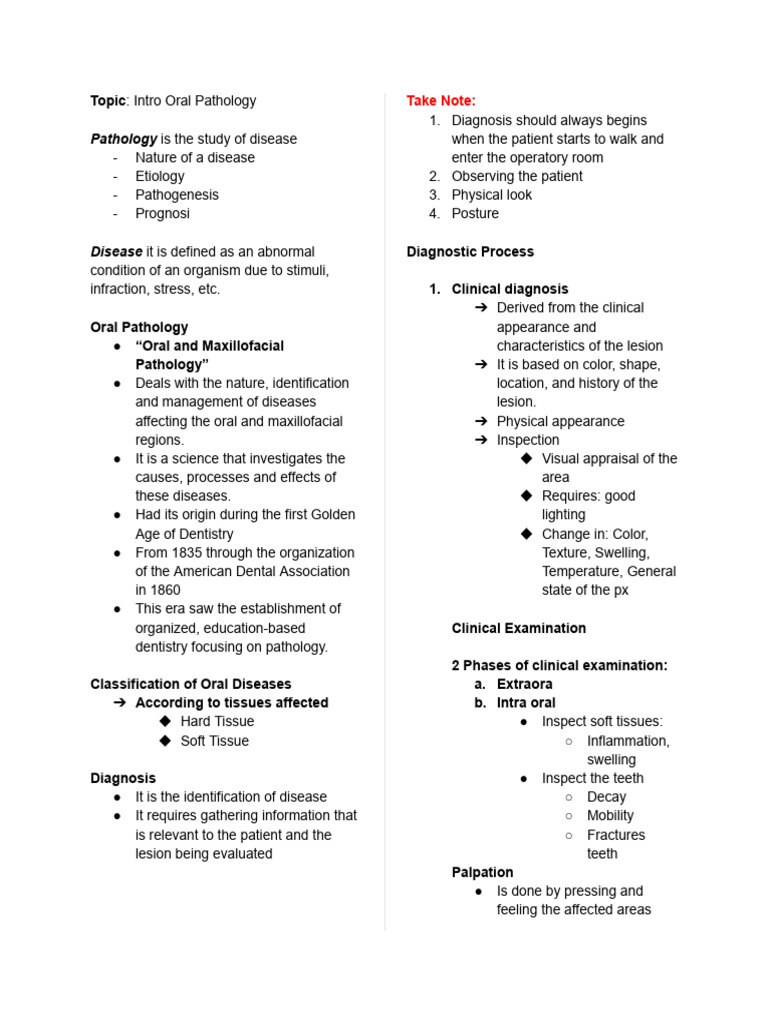 Oral Pathology | PDF