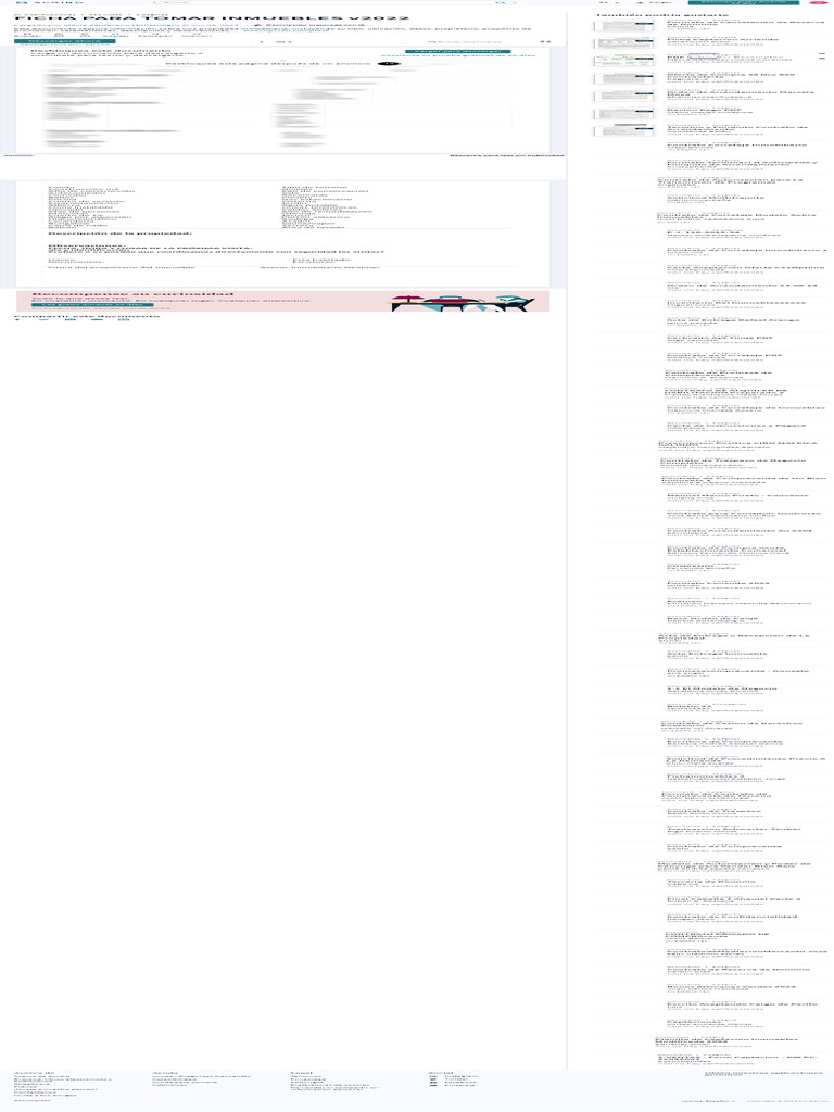 FICHA PARA TOMAR INMUEBLES v2022 - PDF | PDF