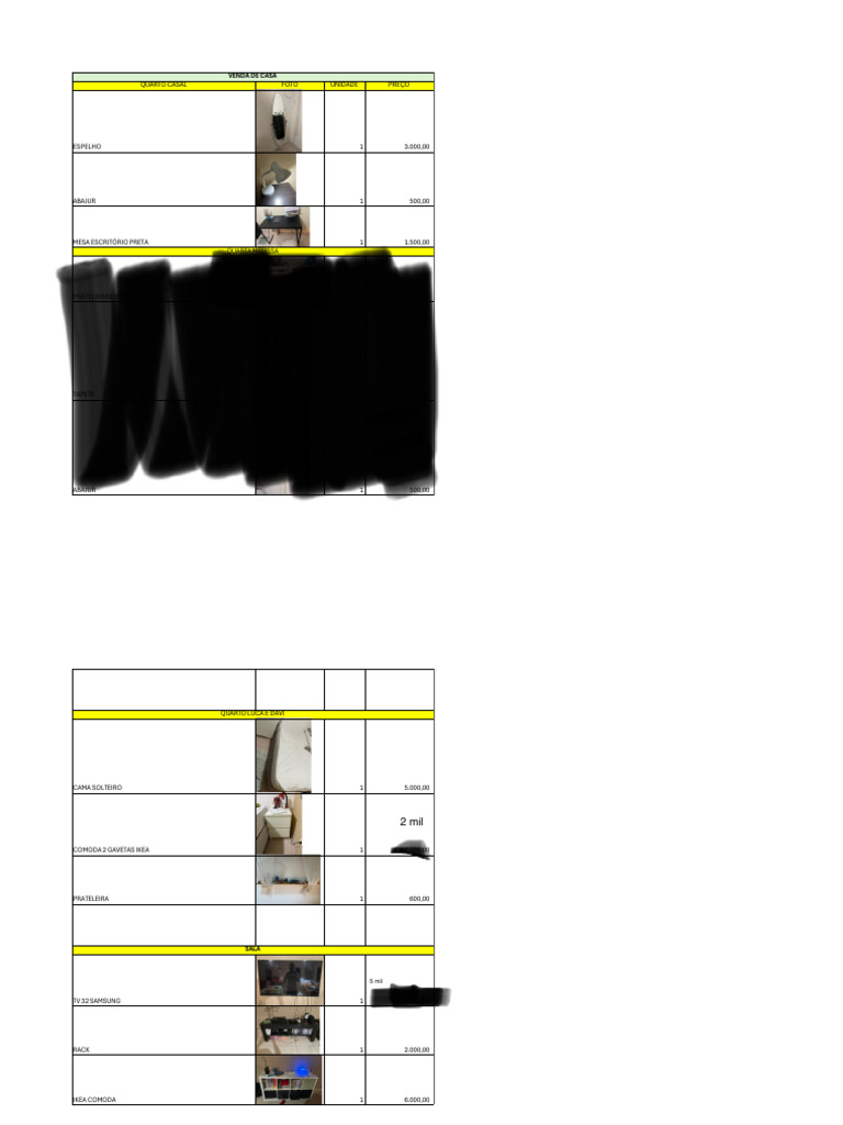 Lista Atualizada de Itens A Venda | PDF