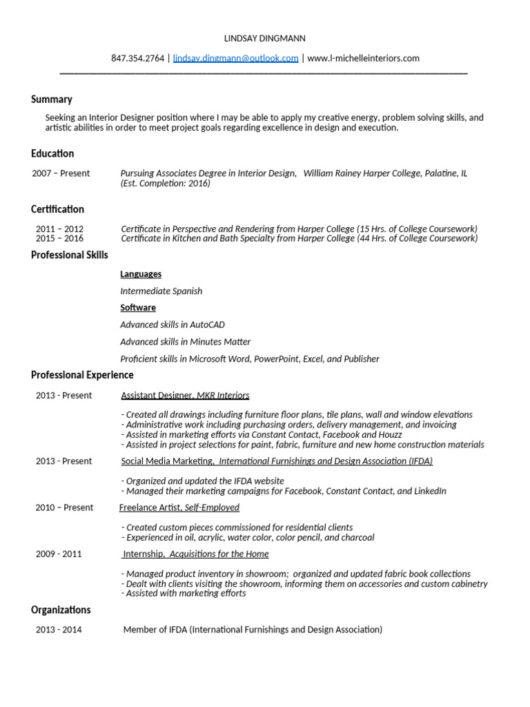 Resume (Revised) | PDF