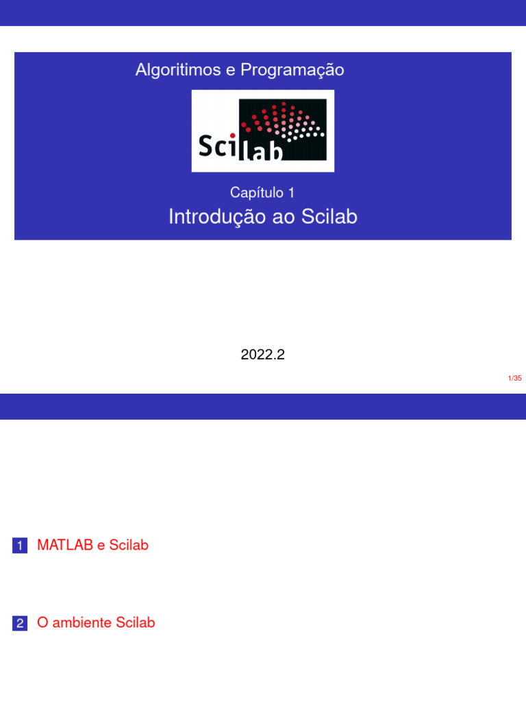 01-Introducao Ao Scilab | PDF