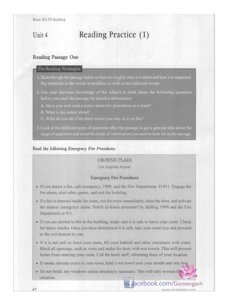 Answer For Basic Ielts Reading | PDF