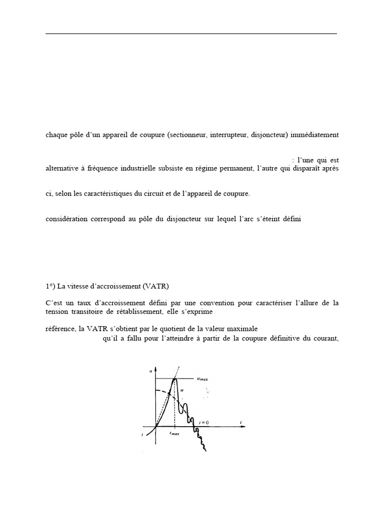 Tension Transitoire de Retablissemnt | PDF