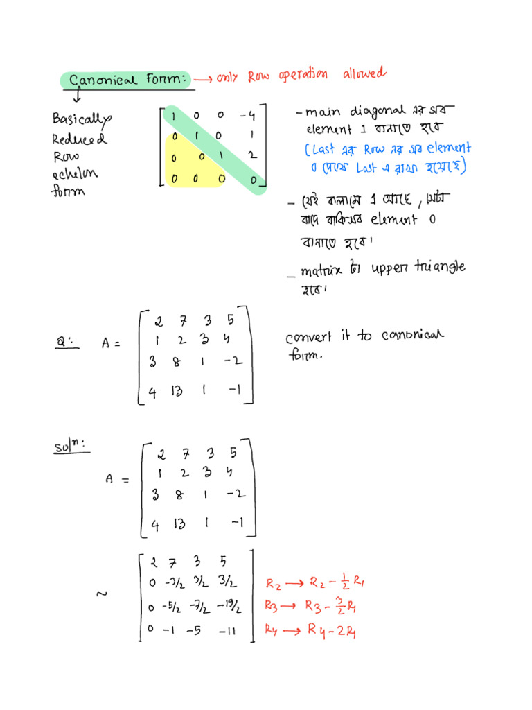 Canonical Form and Factorization | PDF