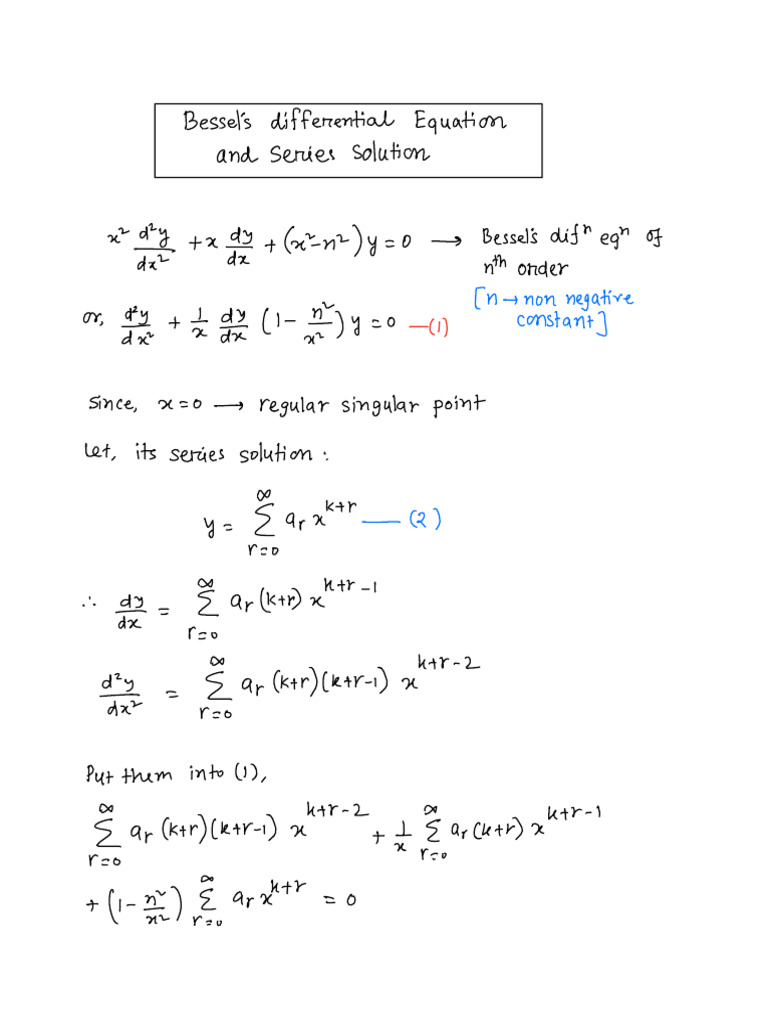 Bessel's Function | PDF
