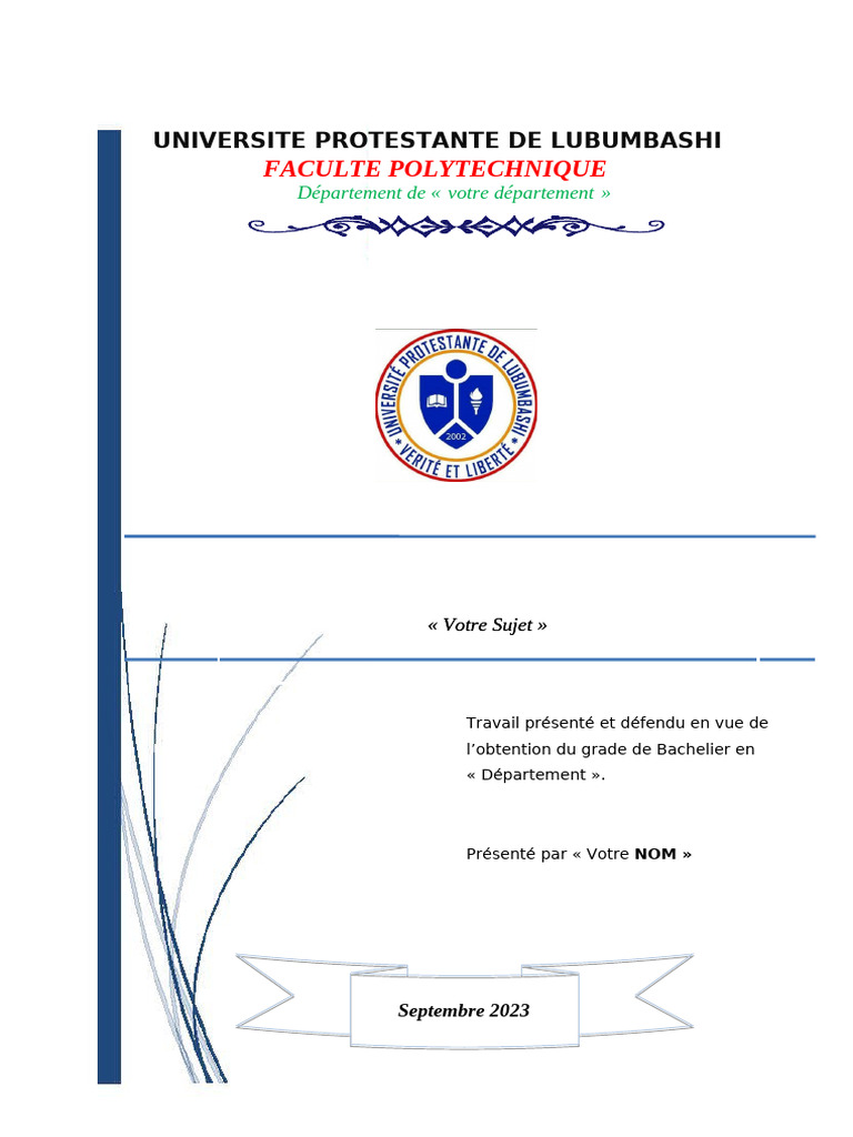 Cannevas Memoire BAC3 | PDF