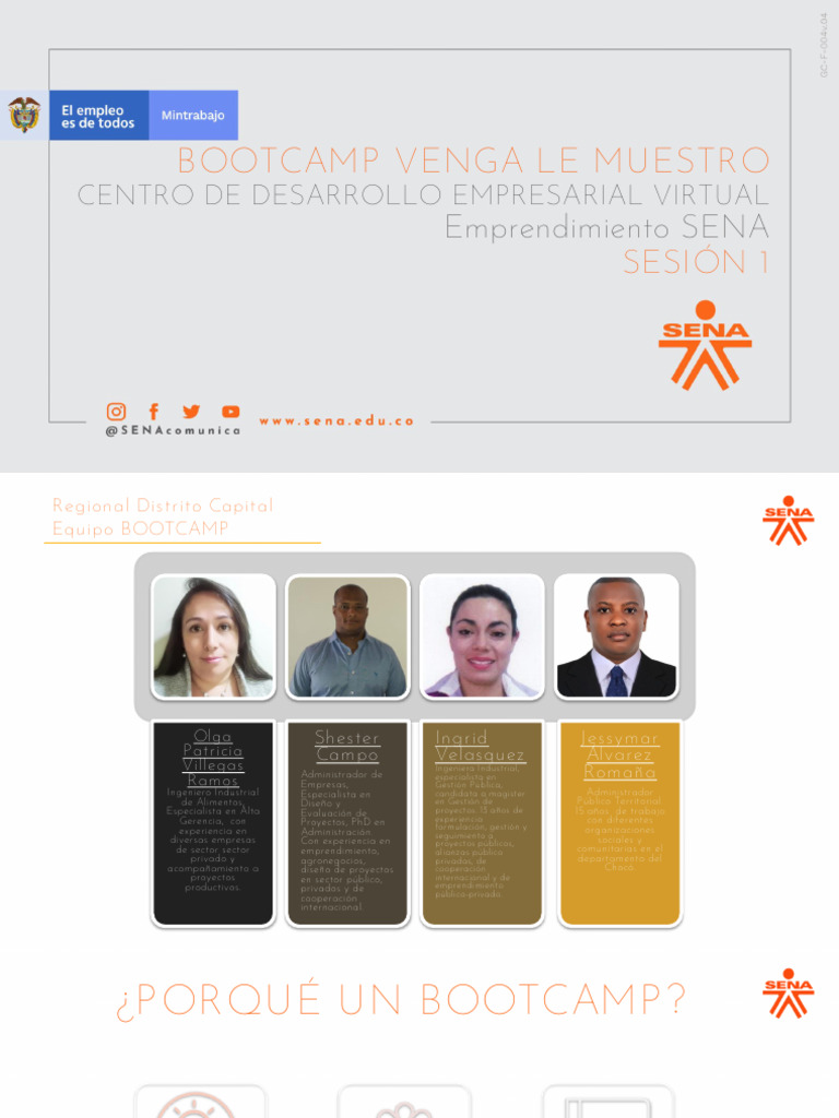 Bootcamp PMV Sesión 1 DC | PDF