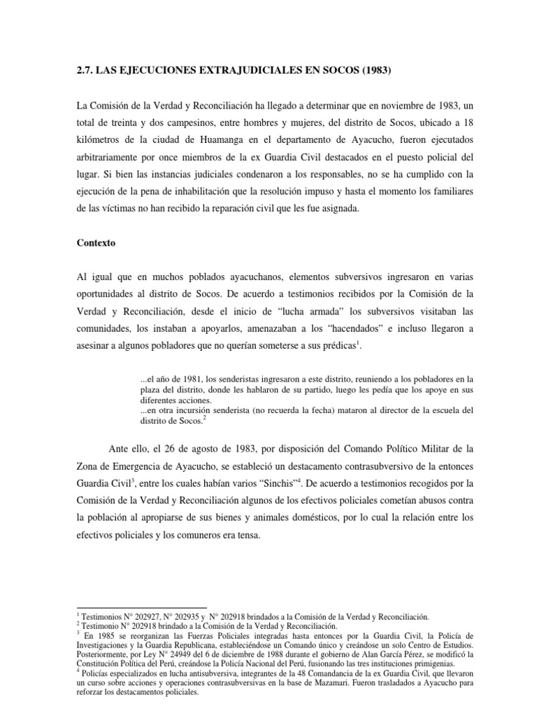 Matanza de Socos (Contexto para La Boca Del Lobo) | PDF | Policía ...