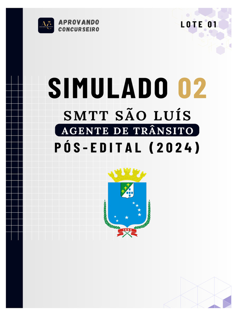 Simulado 02 - SMTT de São Luís | PDF