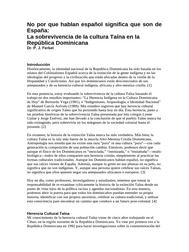 No Por Que Hablan Español Significa Que Son de España | PDF