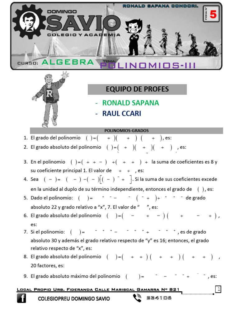 Polinomios 3 | PDF