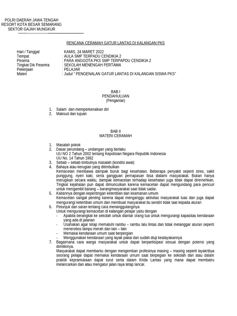 Binmas Materi PKS | PDF