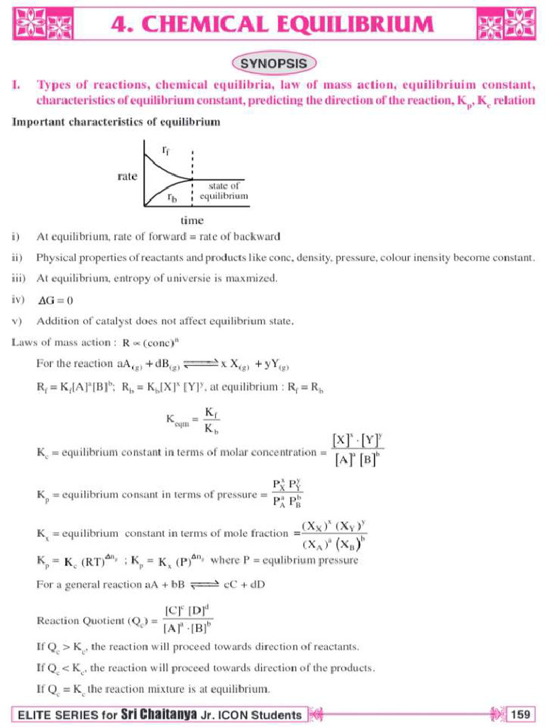 Chemical Equilibrium | PDF