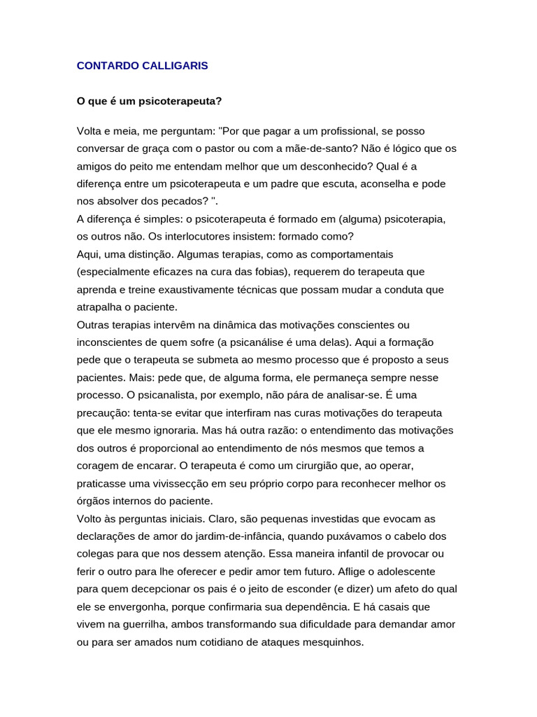 Contardo Calligaris | PDF