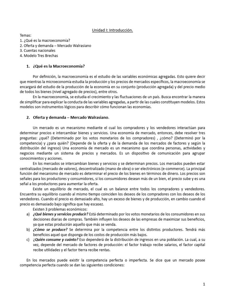 Resumen Macro 1er Parcial | PDF
