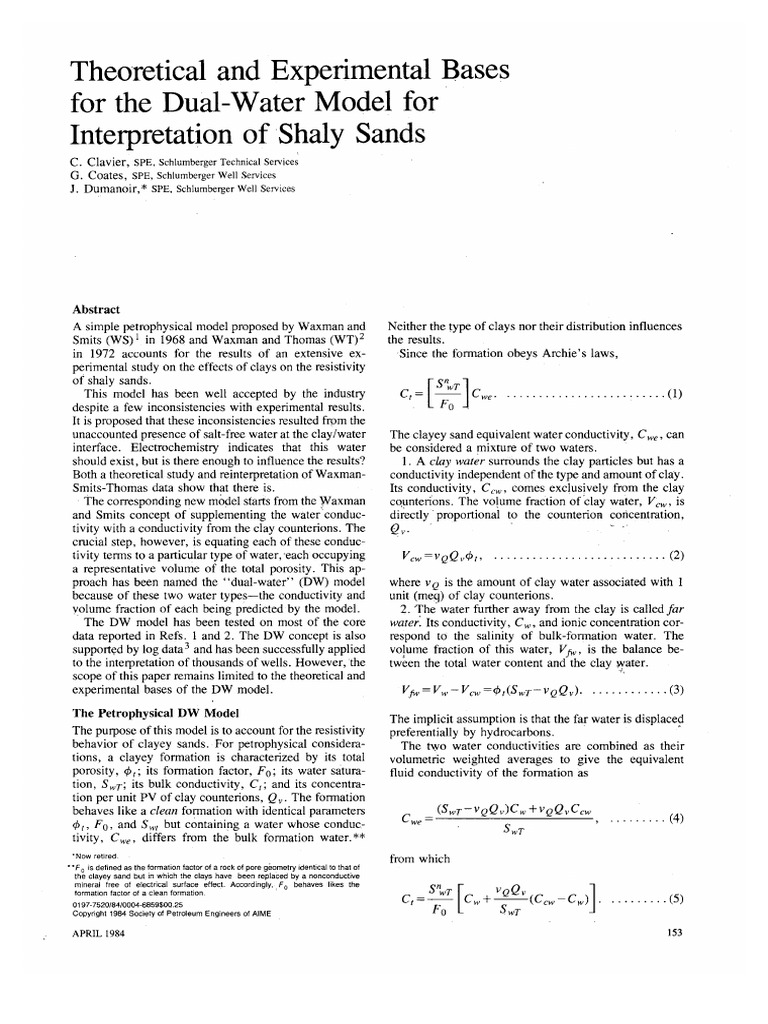 Theoretical and Experimental Bases For The Dual-Water Model For ...