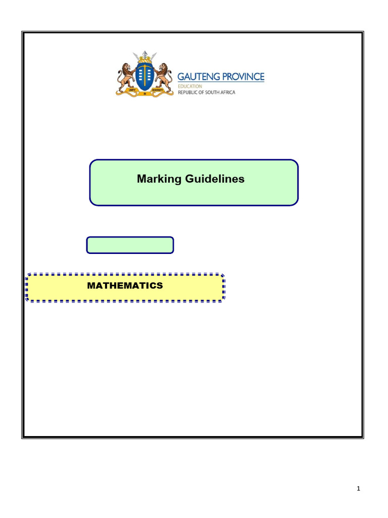 Marking Guidelines Controlled Test Term 3 (2) | PDF