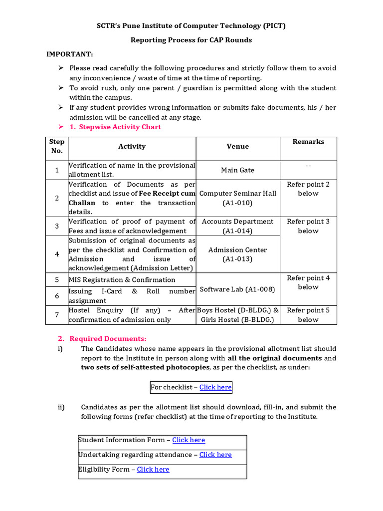 V2-Reporting Process CAP Rounds | PDF