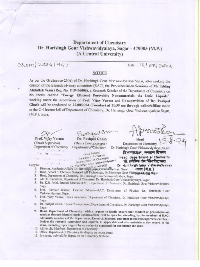 NoticeNo - Chem 2024 947Dt.14082024 Pre Submission Mr. Ishfaq Abdullah ...