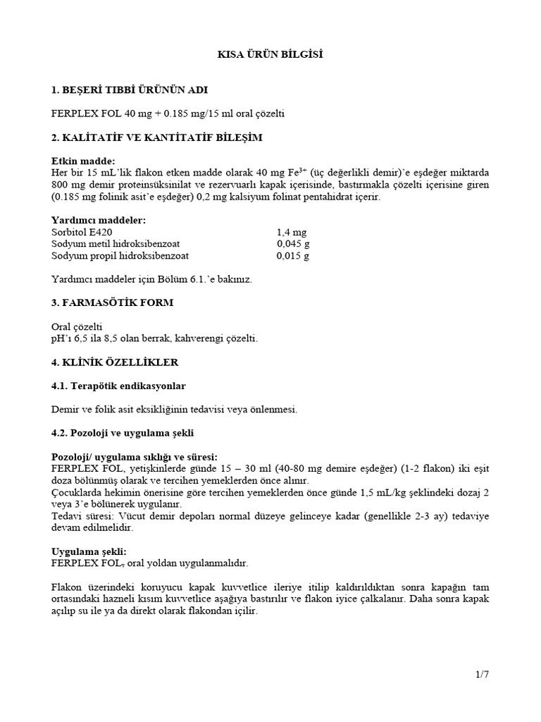 Ferplex Fol 40 MG 0185 MG 15 ML Oral Cozelti | PDF
