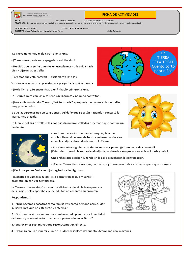 FICHAS 4to B&G - 2024 (3ra Sem.) | PDF