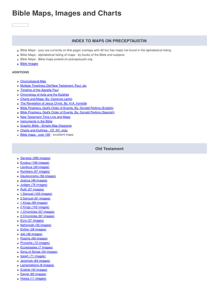 Biblical Maps, Images, and Charts For Torah/Tanakh Study | PDF