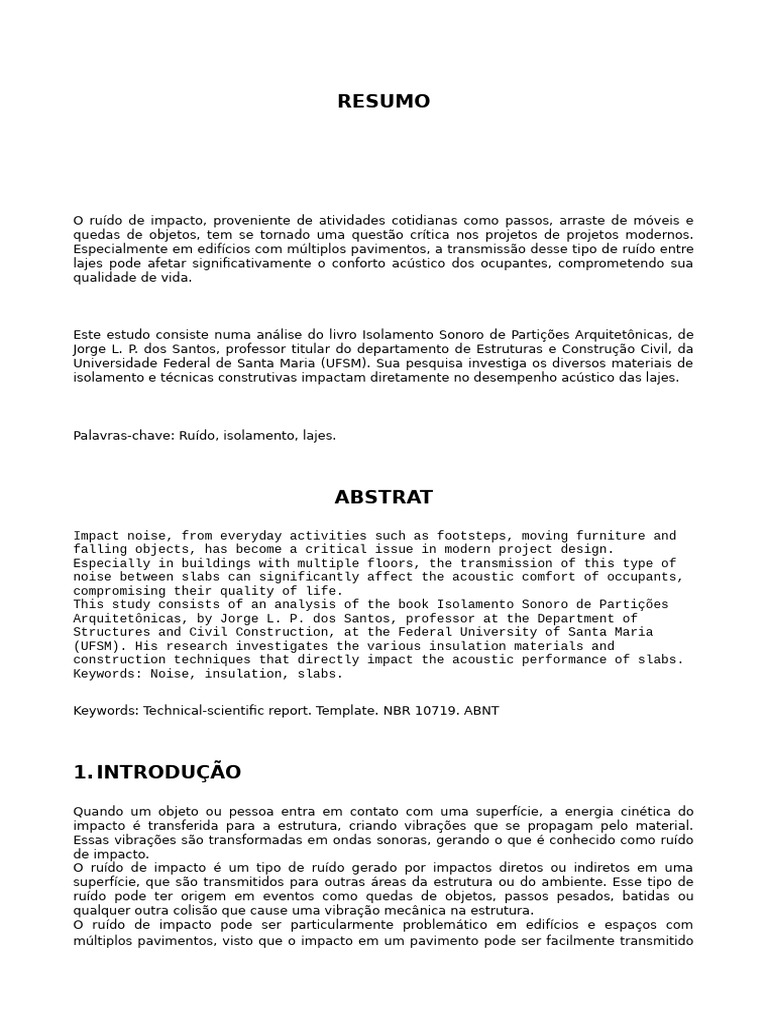 Artigo | PDF | ruido | Escuchando