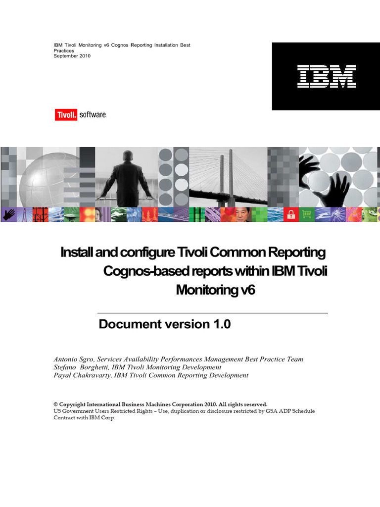 Install and Configure TCR Cognos Reports Within IBM Tivoli Monitoring | PDF Install and Configure TCR Cognos Reports Within IBM Tivoli Monitoring | PDF