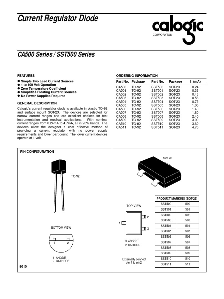 CA500 | PDF | Anode | Cathode