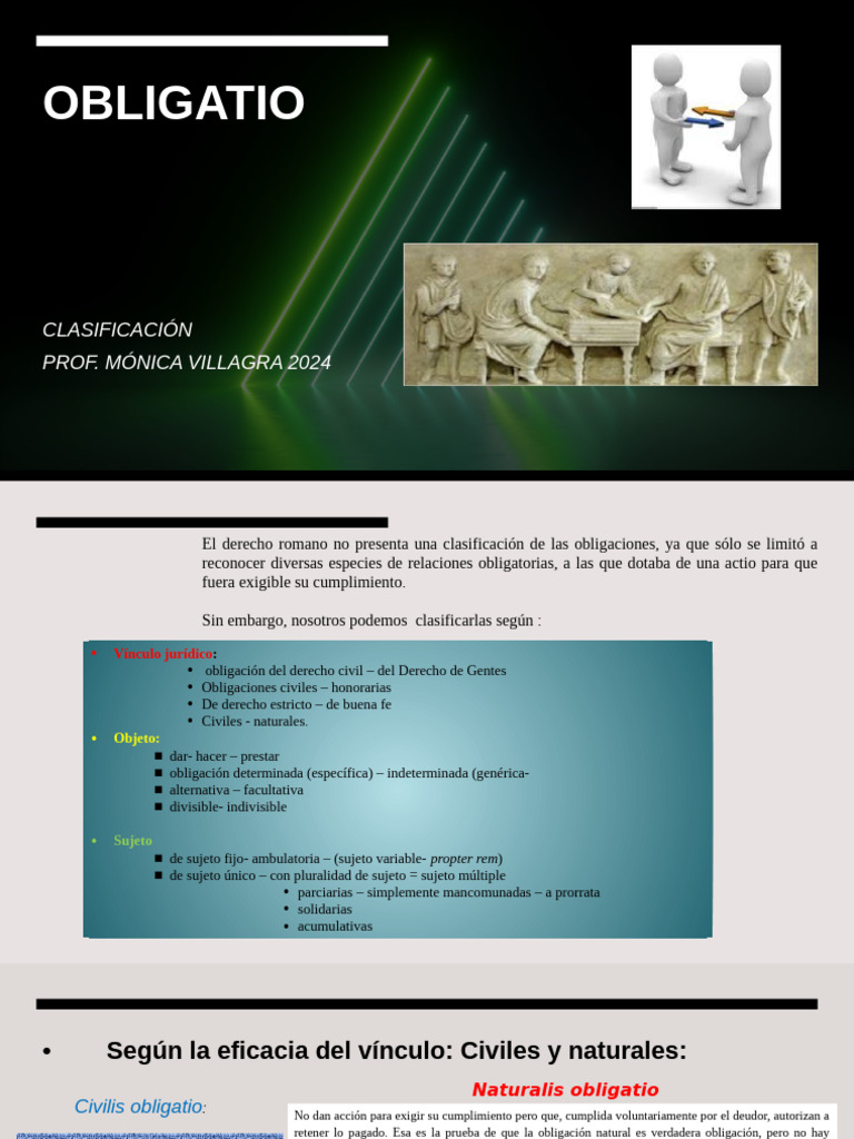 Bolilla 12 OBLIGATIO CLASIF | PDF