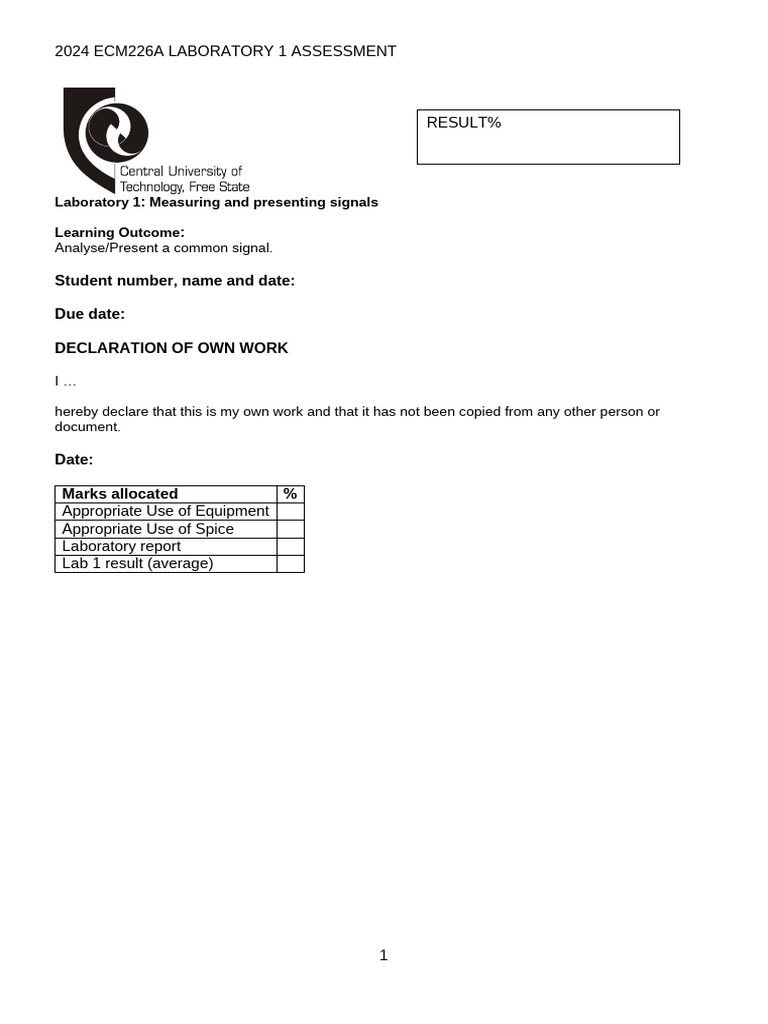 Engineering Lab Assessment Guide | PDF | Spectral Density | Amplitude