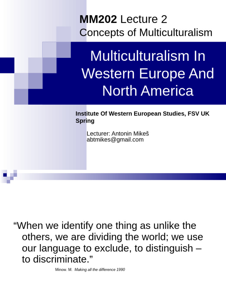 Multiculturalism in Western Europe & North America | PDF ...