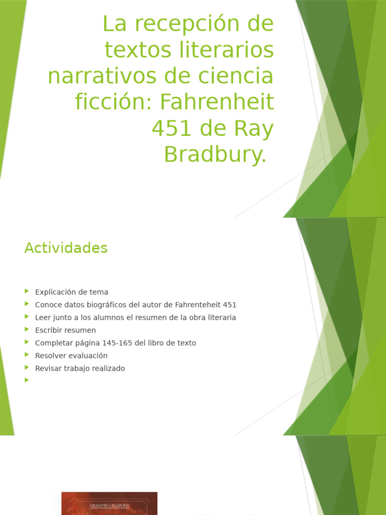 La Recepción de Textos Literarios Narrativos de Ciencia Ficción | PDF